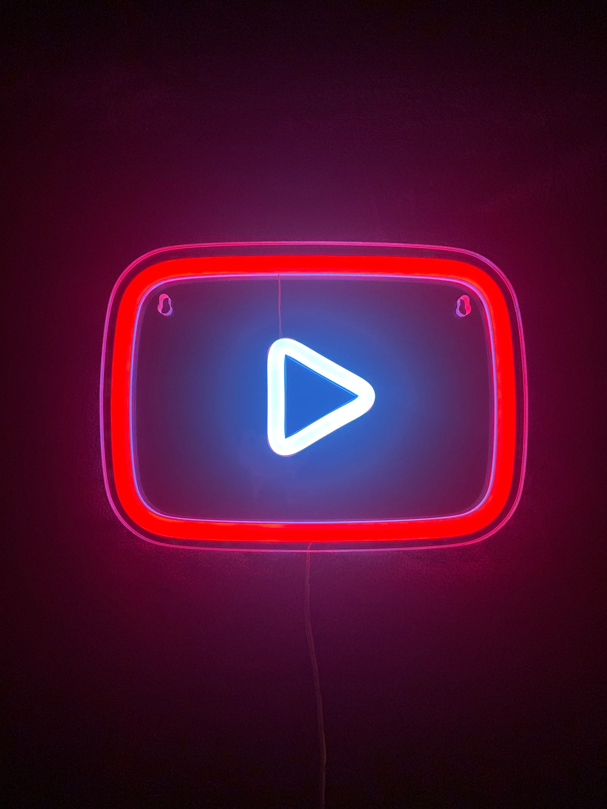 Youtube Logo Neon Sign | Streaming Decor - NeonChili