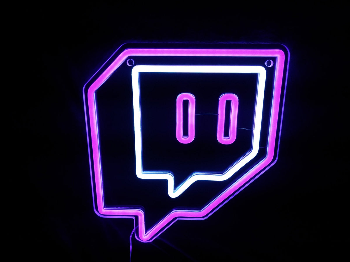 Twitch Logo Neon Sign | Gaming Decor - NeonChili